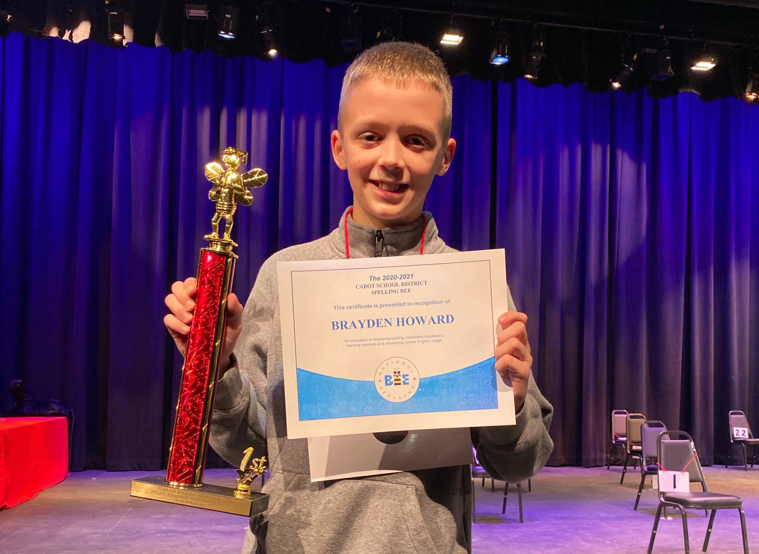 Cabot School District Spelling Bee Winners 2020-2021